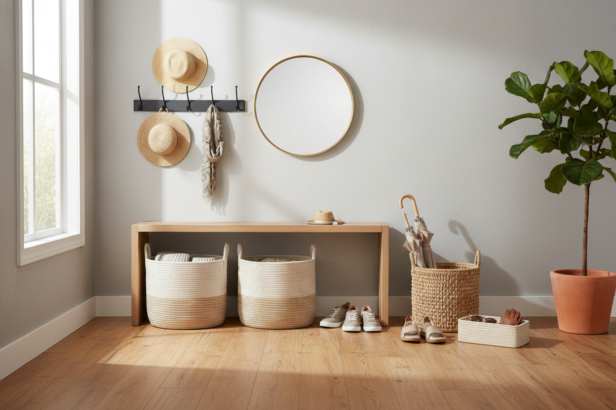 Baskets for Entryway: Styling for a Clutter-Free Foyer