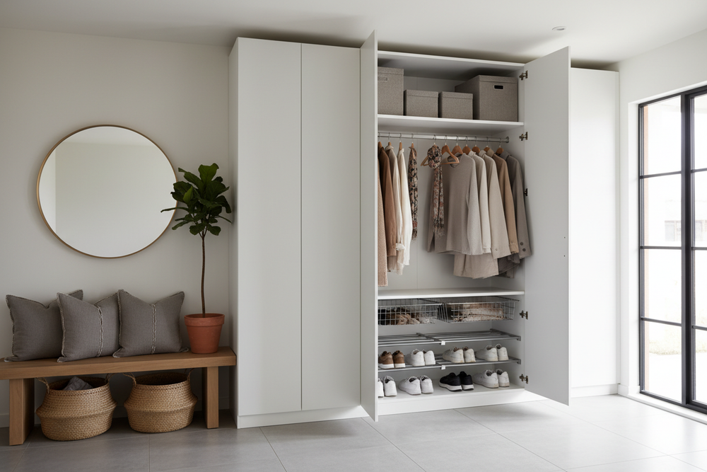 Elevate Your Entryway With This Coat Closet IKEA Hack