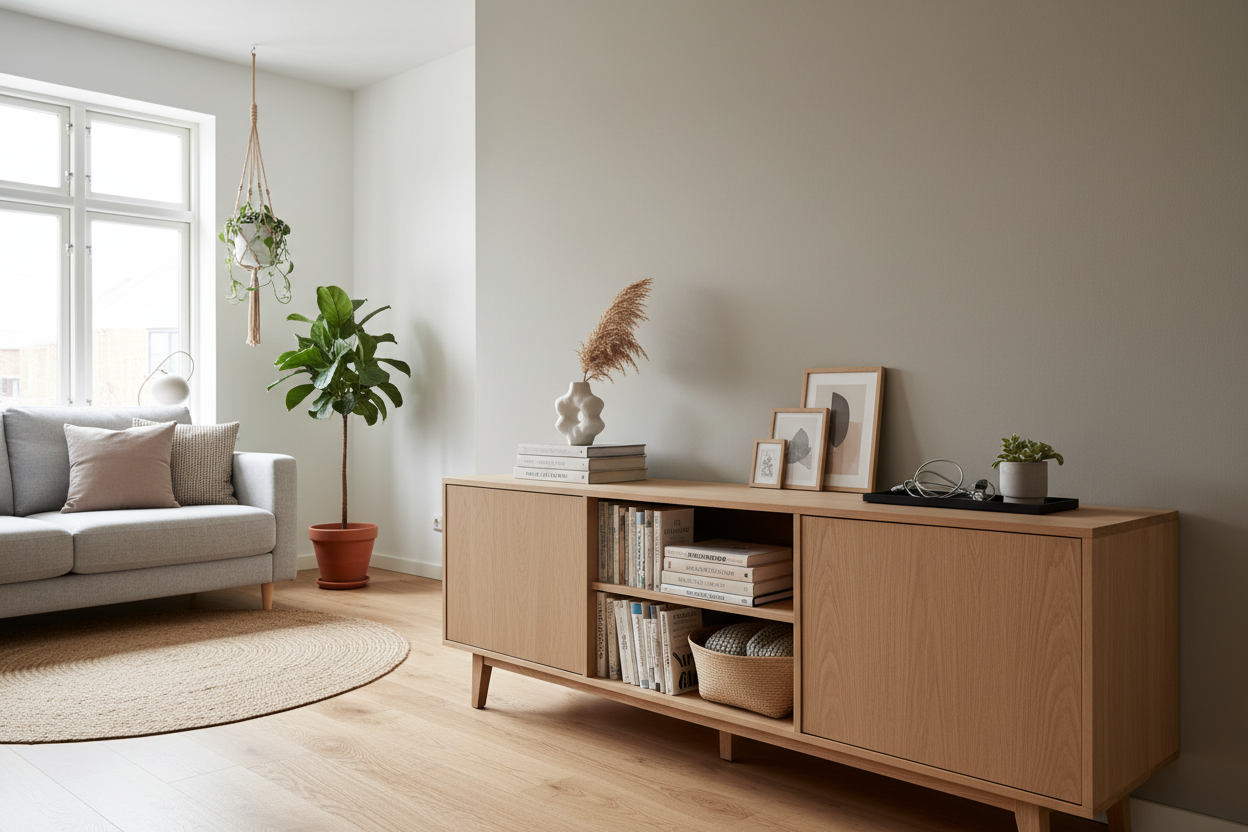 Hiding the Chaos: How a Low Cabinet Transforms Small Spaces