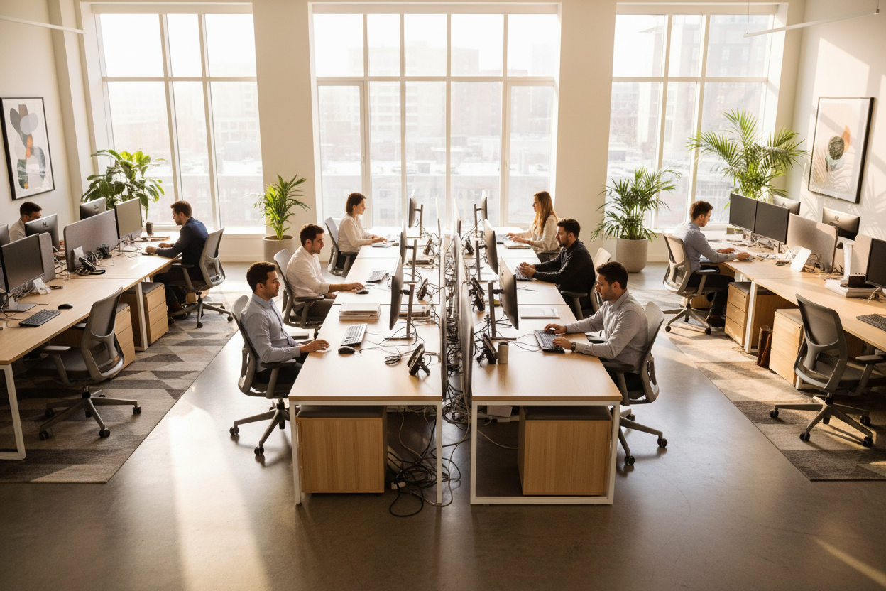 The Common Table Furniture Office Layout Mistake