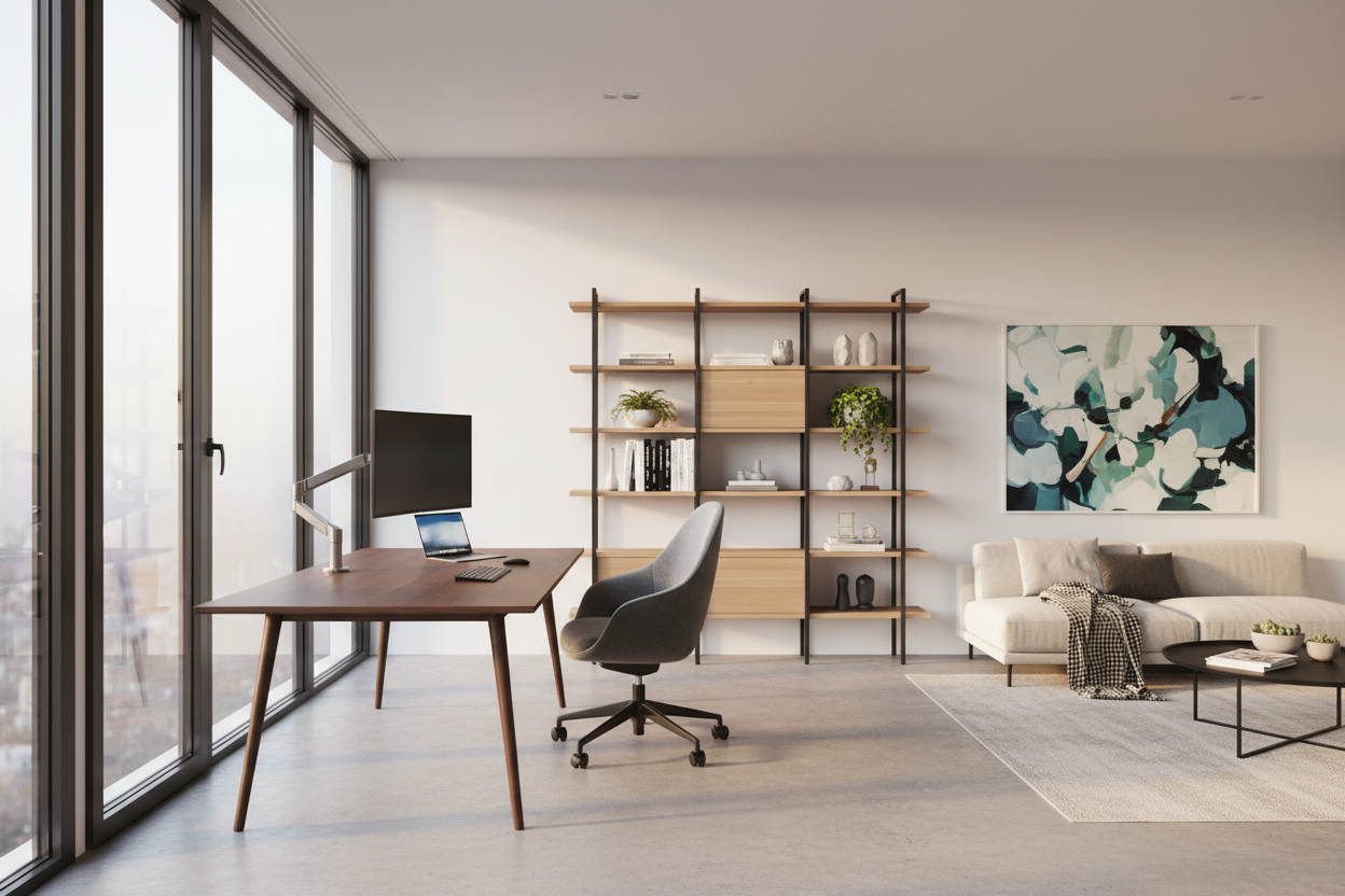 The Common Contemporary Home Office Layout Mistake to Avoid