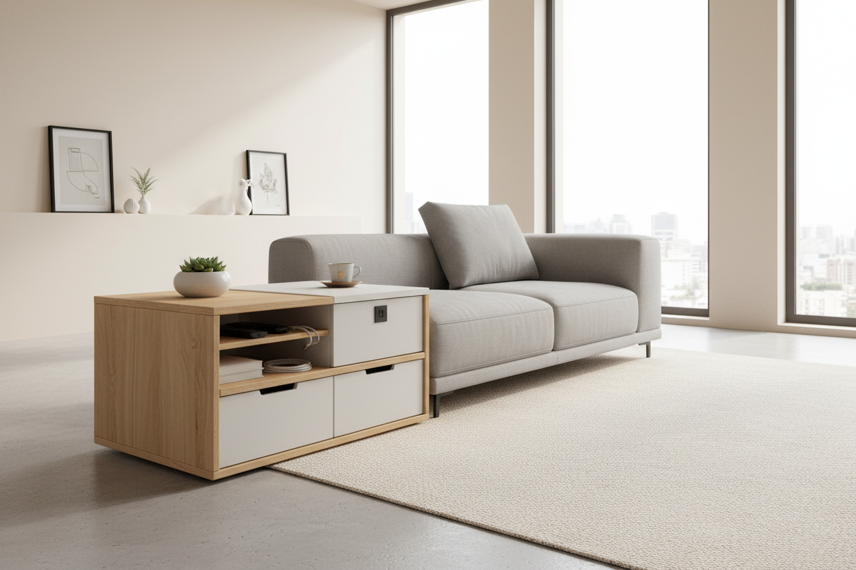 Smart Living: How a Space Saver End Table Can Elevate Your Room Withou