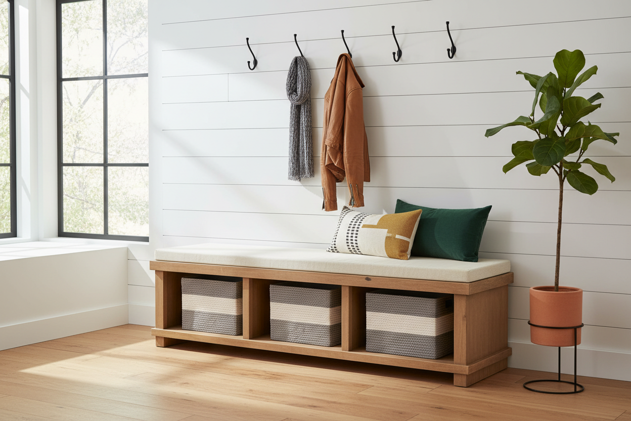 Home Depot Entryway Benchnull